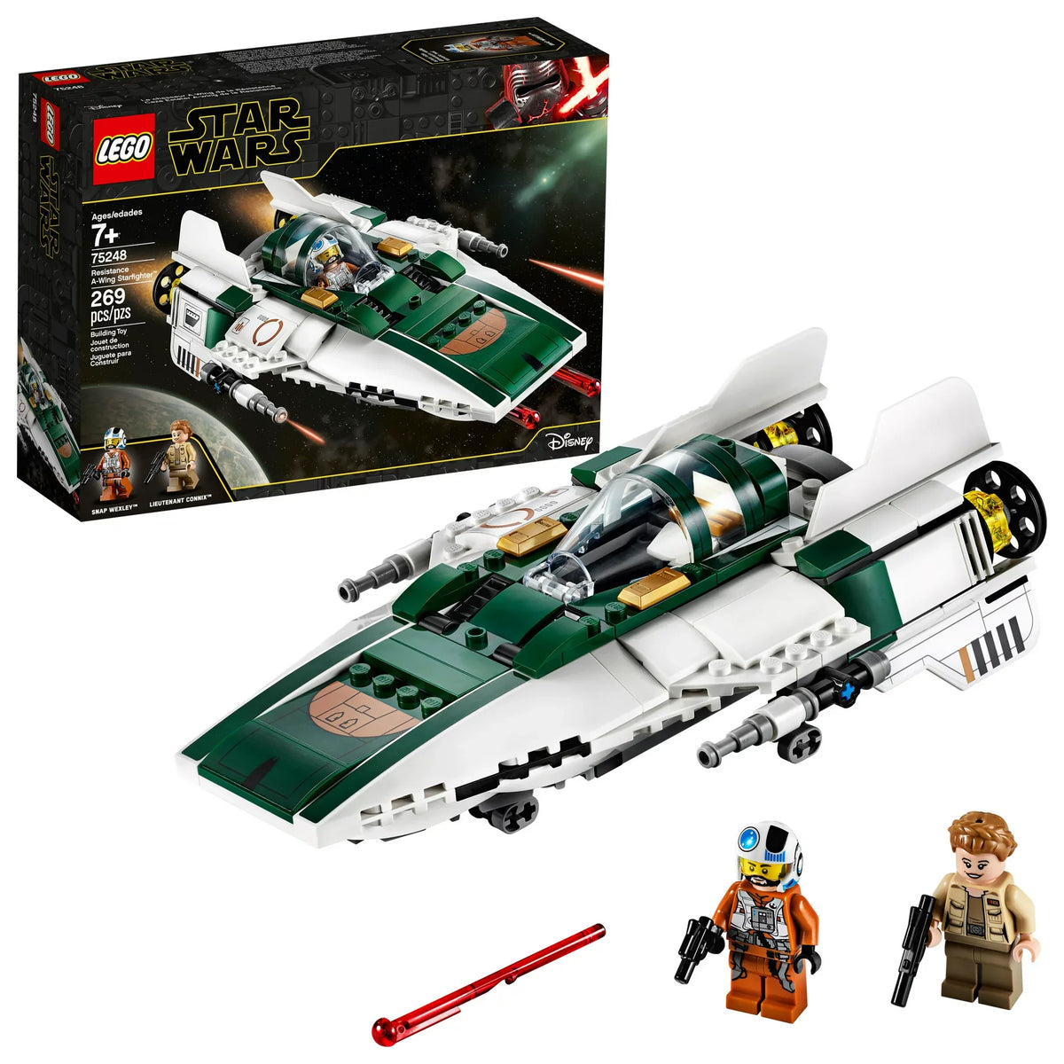 Lego Star Wars The Rise Of Skywalker Resistance A Wing Starfighter 75