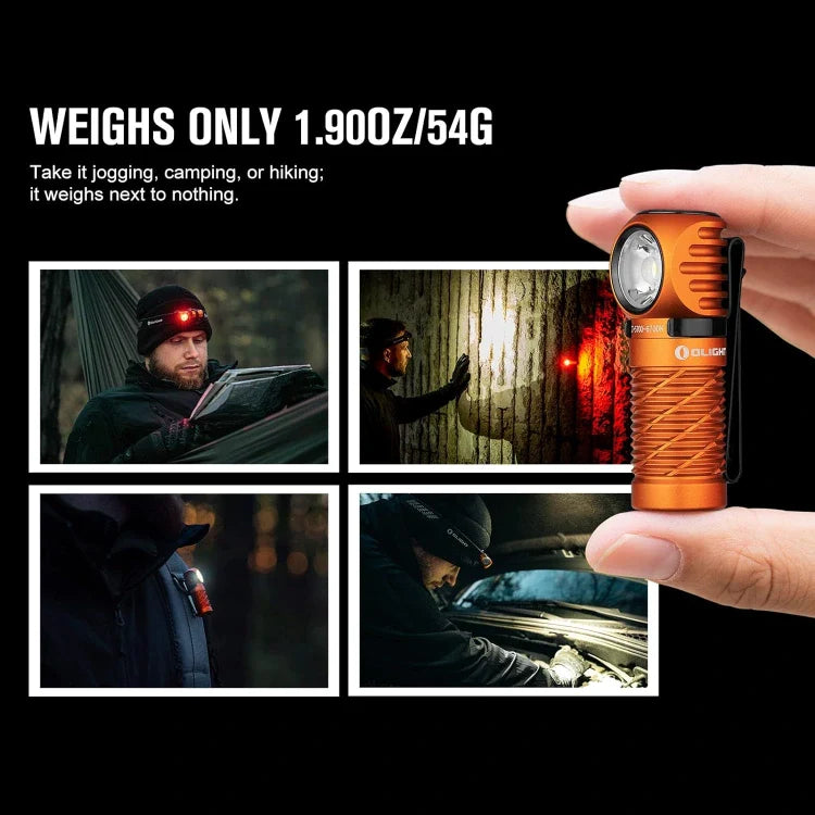 OLIGHT PERUN2MINIOG Perun 2 Mini LED Rechargeable Headlamp - Orange ...